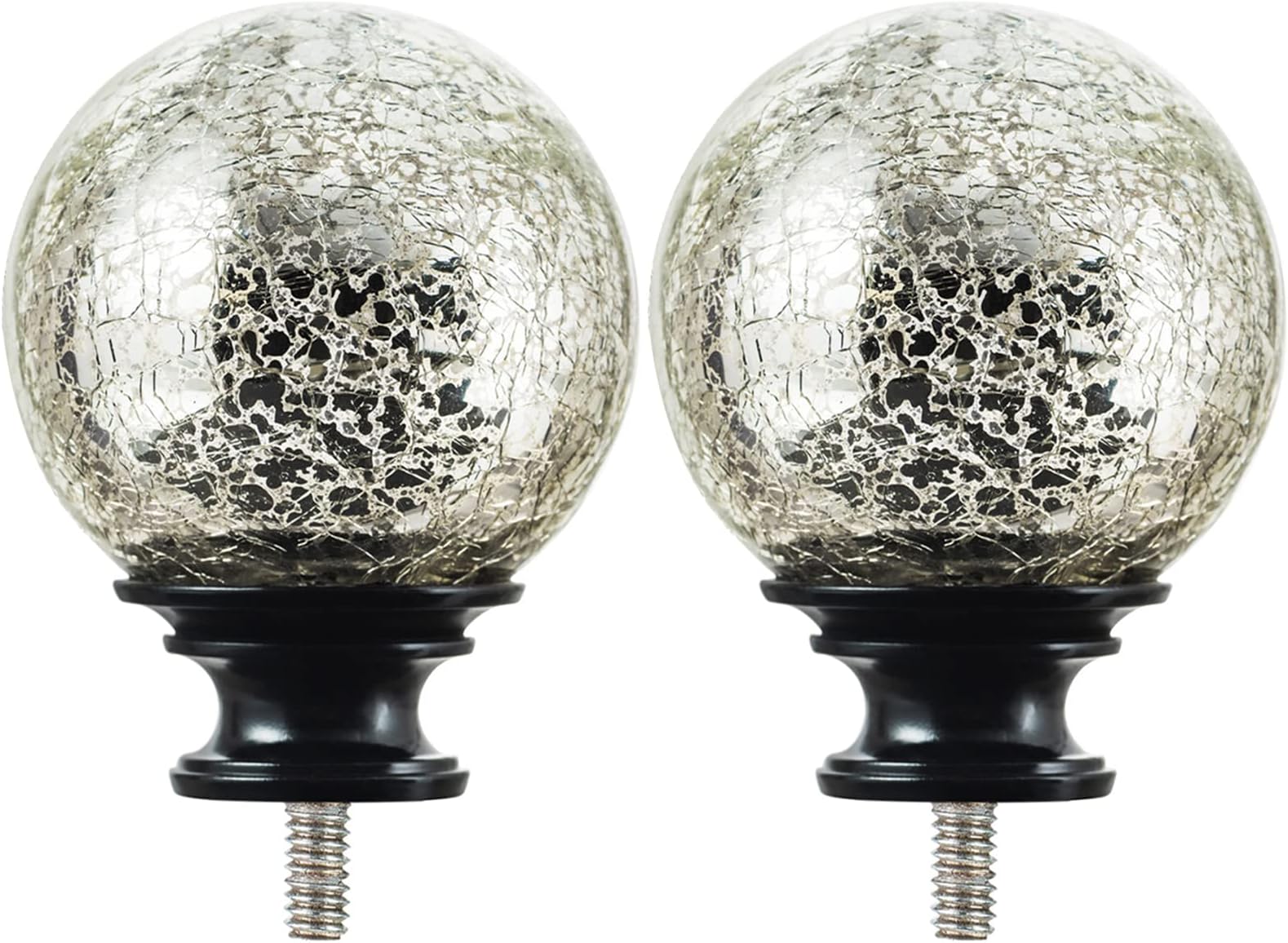 Amazon.com: Cambria® Premier Complete Curtain Rod Finials, Premium ...