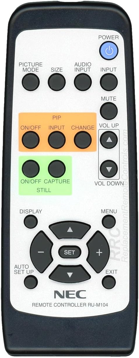 Amazon.com: NEC RU-M104 TV Remote Control for LCD3000, LCD3210 ...