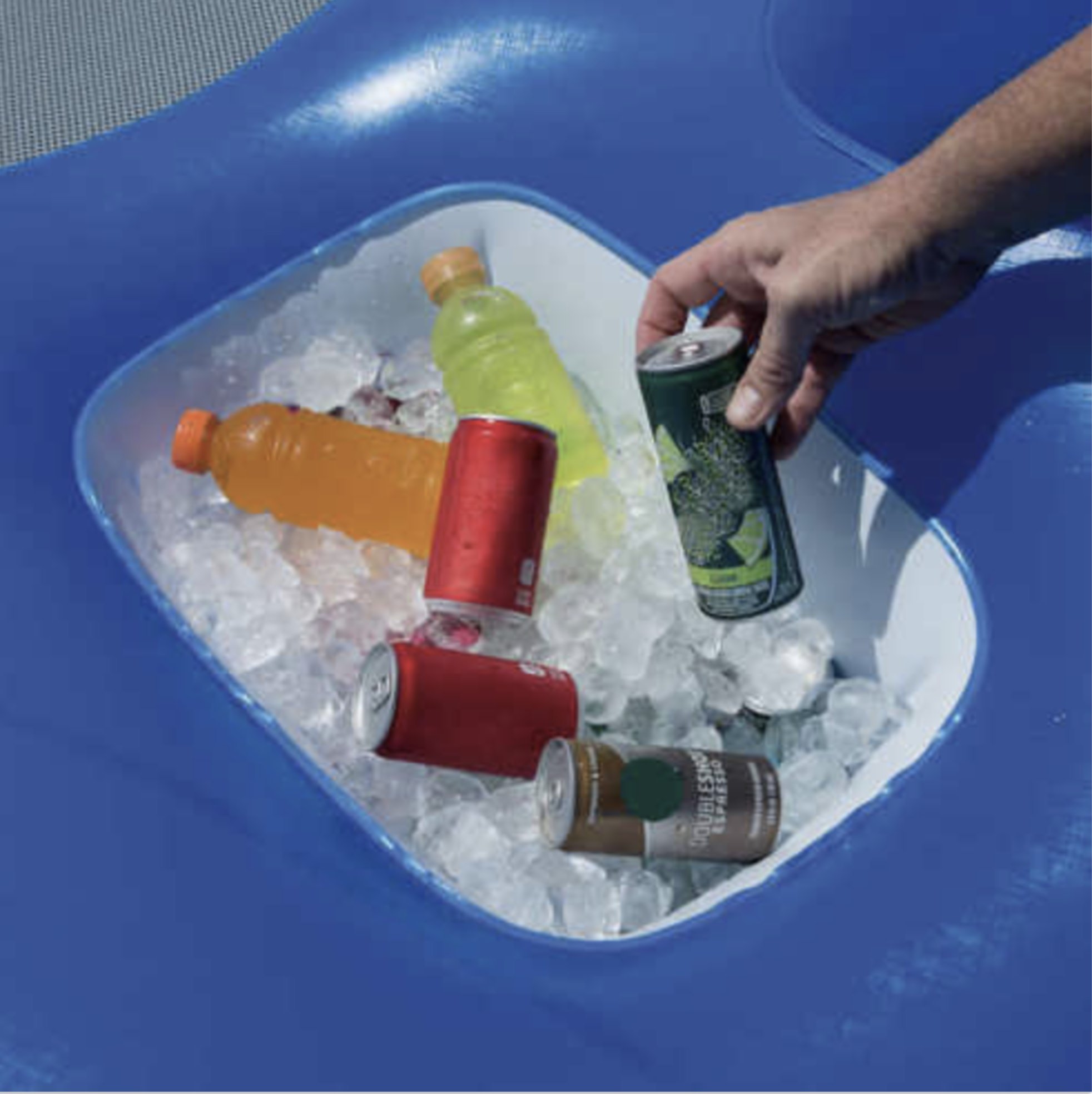 Buy 6 Person Cooler Z Blue Caribbean Floating Island Inflatable in ...