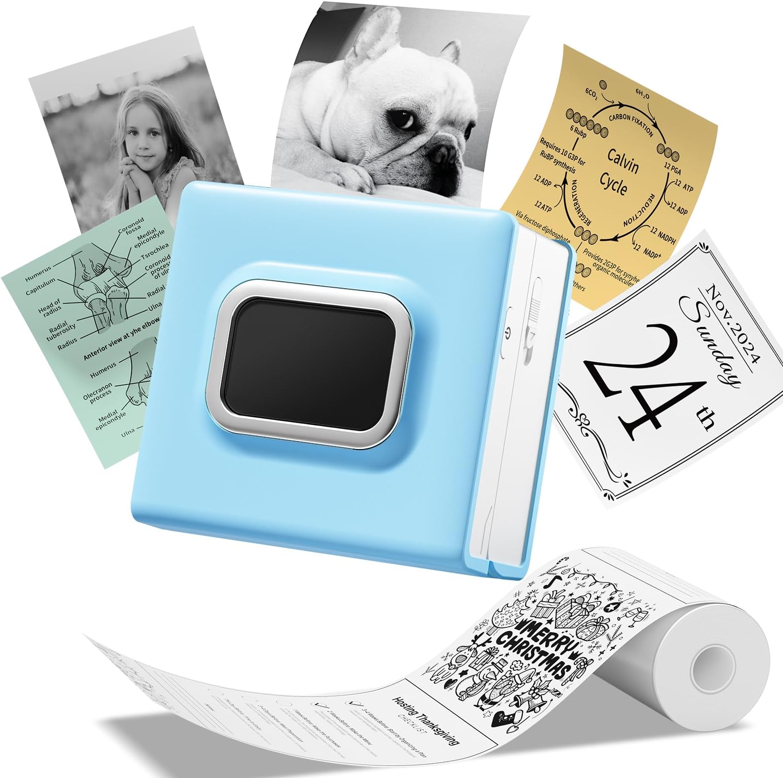 Amazon.com: Memoking Sticker Printer - Mini Thermal Printer, T02 ...