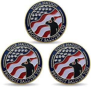 Amazon.com: Military Challenge Coins.Thank You for Your Service ...