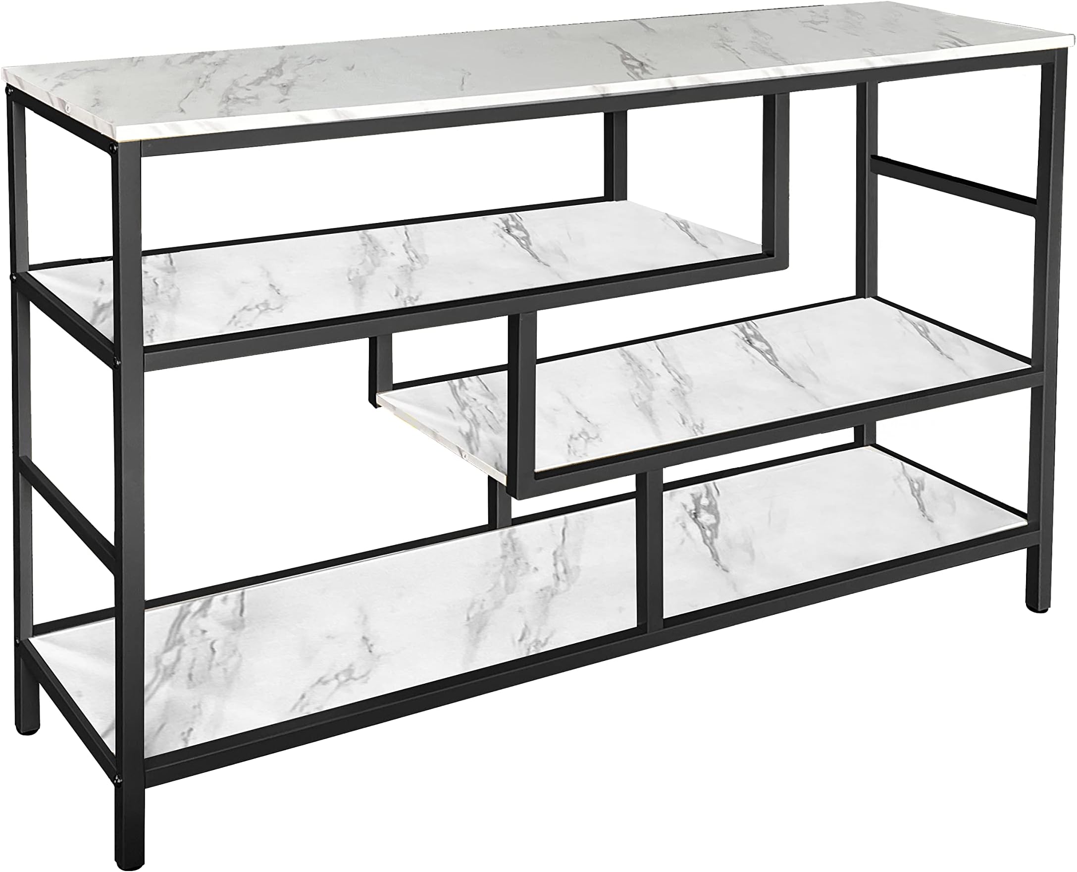 Amazon.com: Gold Console Table, Modern Entryway Table, Faux Marble Sofa ...