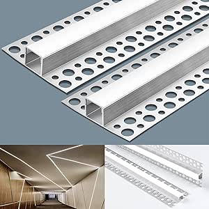 Amazon.com: 6 Pack Plaster-in Led Channel with Milky White Diffuser 3 ...