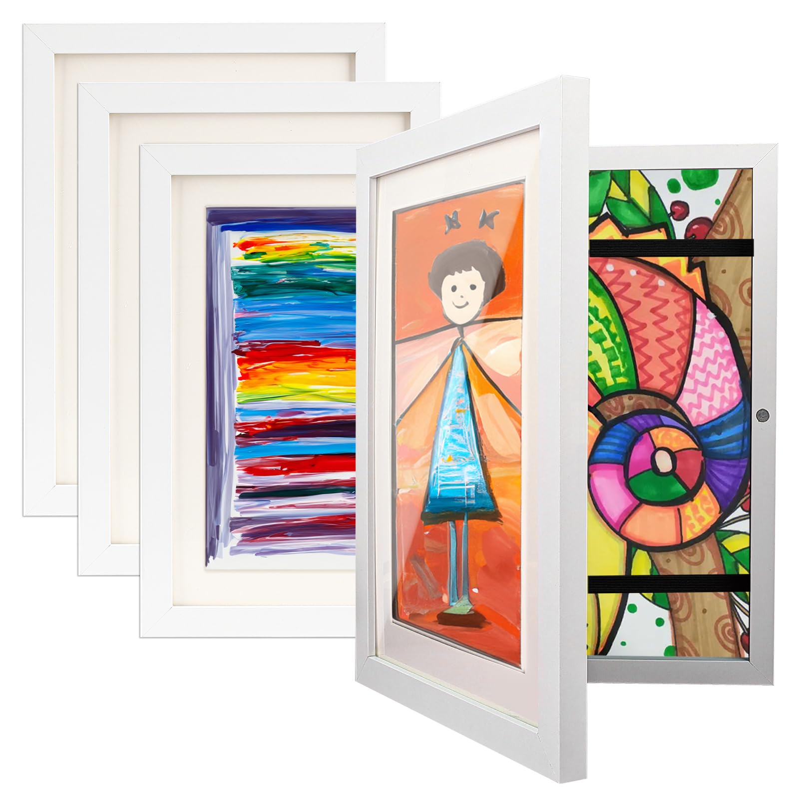 Buy Kids Art Frames, Ciscle 4 Pack A4 Fillable Front Opening Photo ...