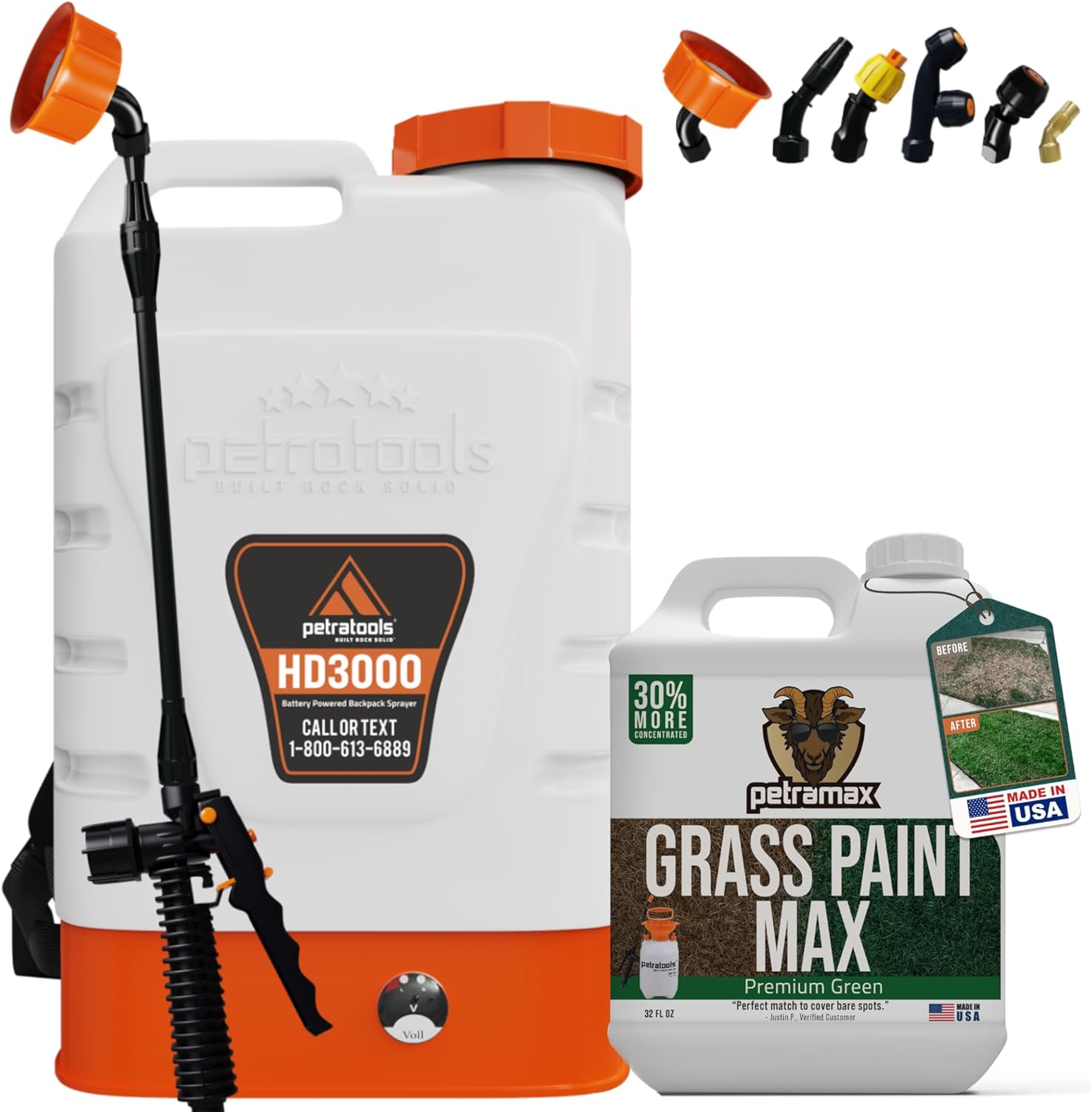 Amazon.com : PetraTools 3-Gallon Battery Backpack Sprayer & PetraMax ...