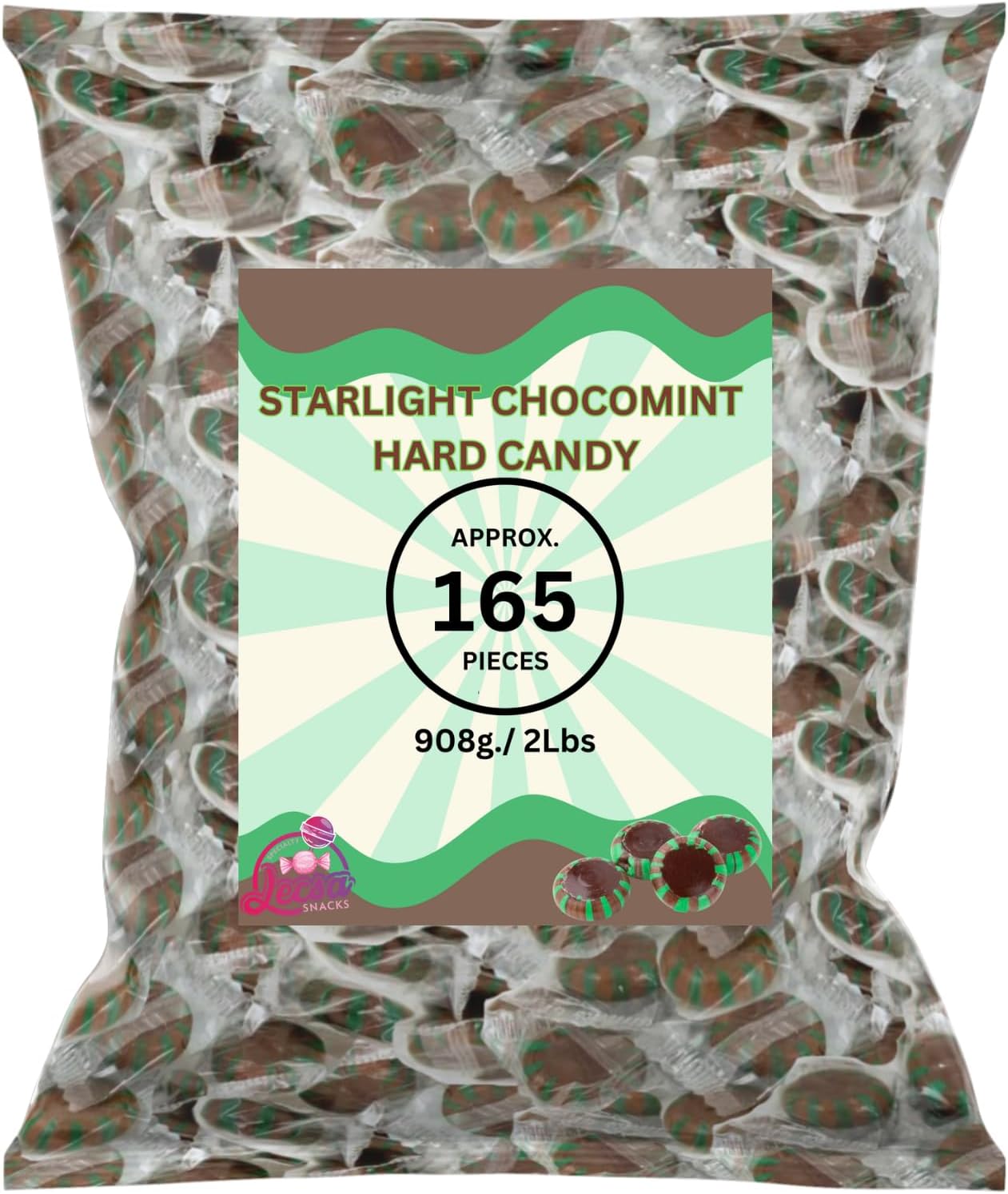 Starlight Chocolate Mint Hard Candy - Individually Wrapped - Bulk Candy ...