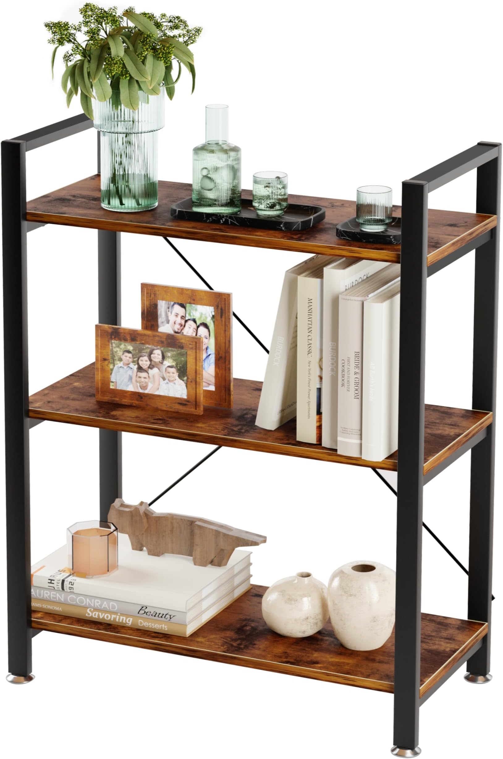 librero organizador, Mesa de Entrada de 3 Niveles y Pequeña Librería ...