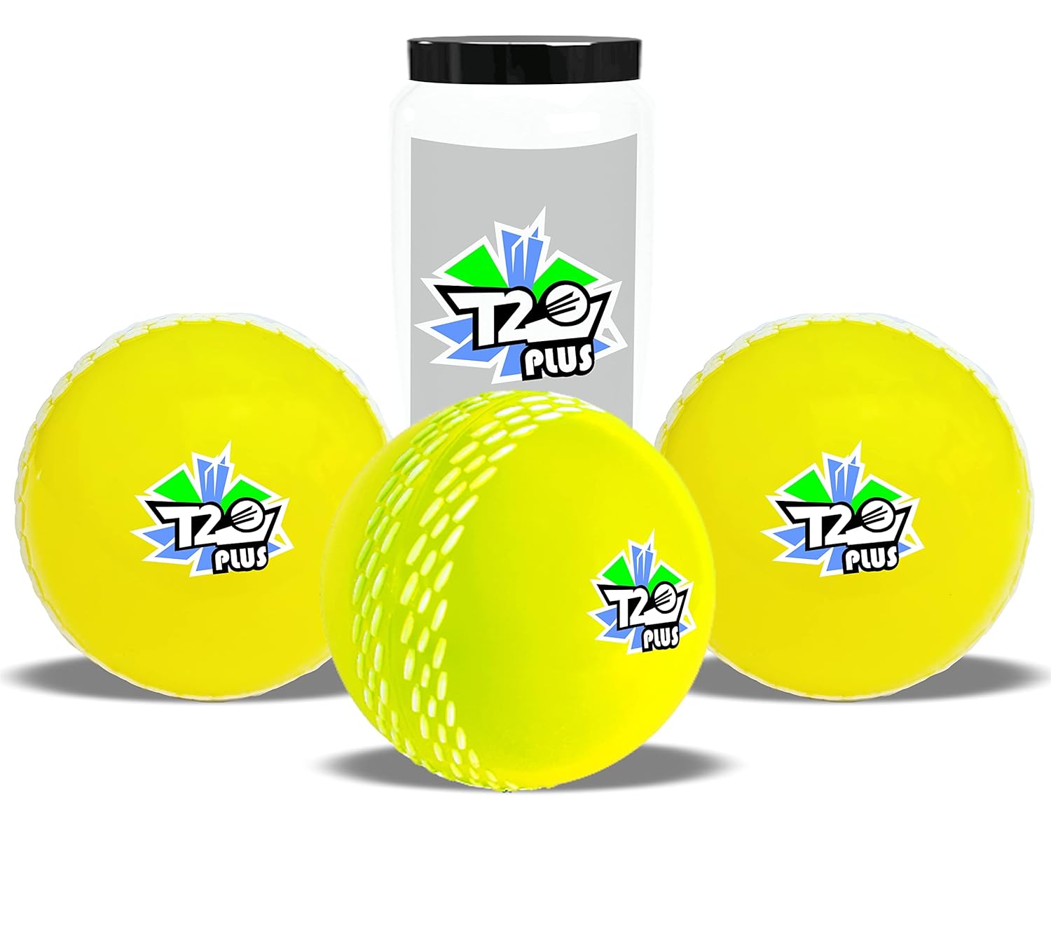jaspo T20 Plus Practice Cricket Balls (Pack of 3) for Indoor & Outdoor ...