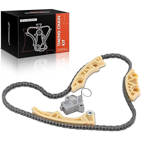 A-Premium Kit de cadena de distribución del motor con tensor y guía ...
