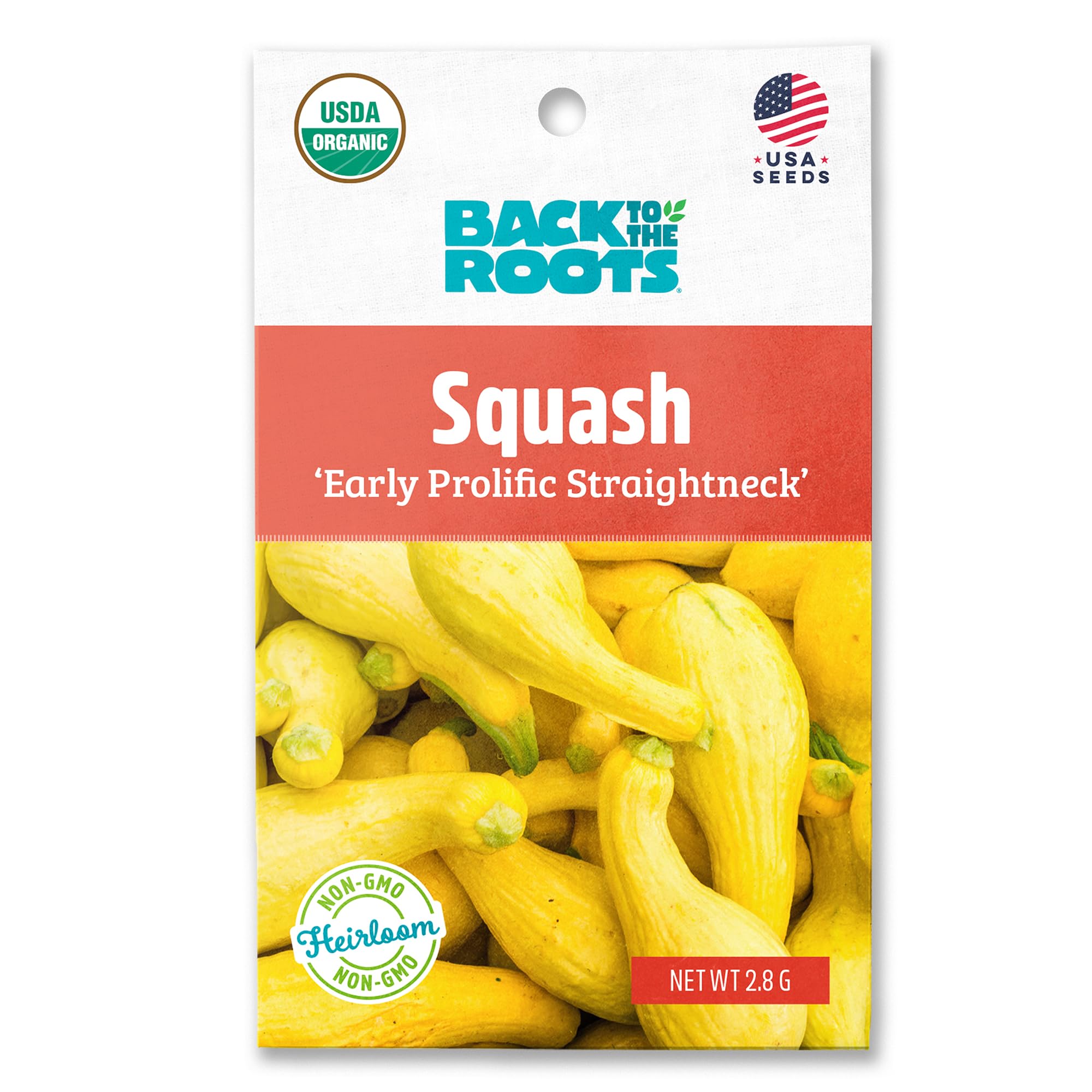 Amazon.com : Back to the Roots - 100% Organic Seed Packet - Squash ...
