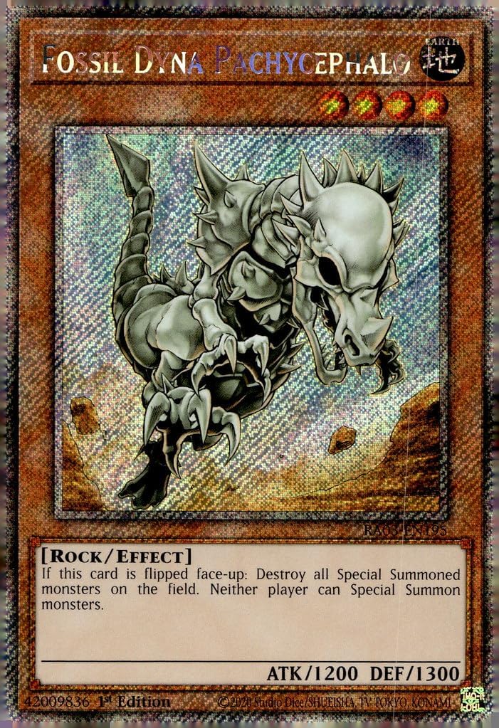 Amazon.com: Fossil Dyna Pachycephalo (Platinum Secret Rare) - RA03 ...