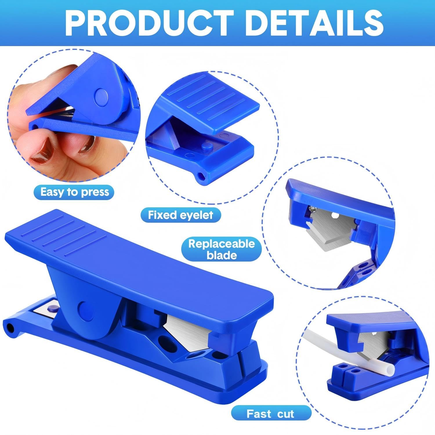 Snapklik.com : 3 Pieces PTFE Plastic Tubing Cutter Hose Tube Cutter ...