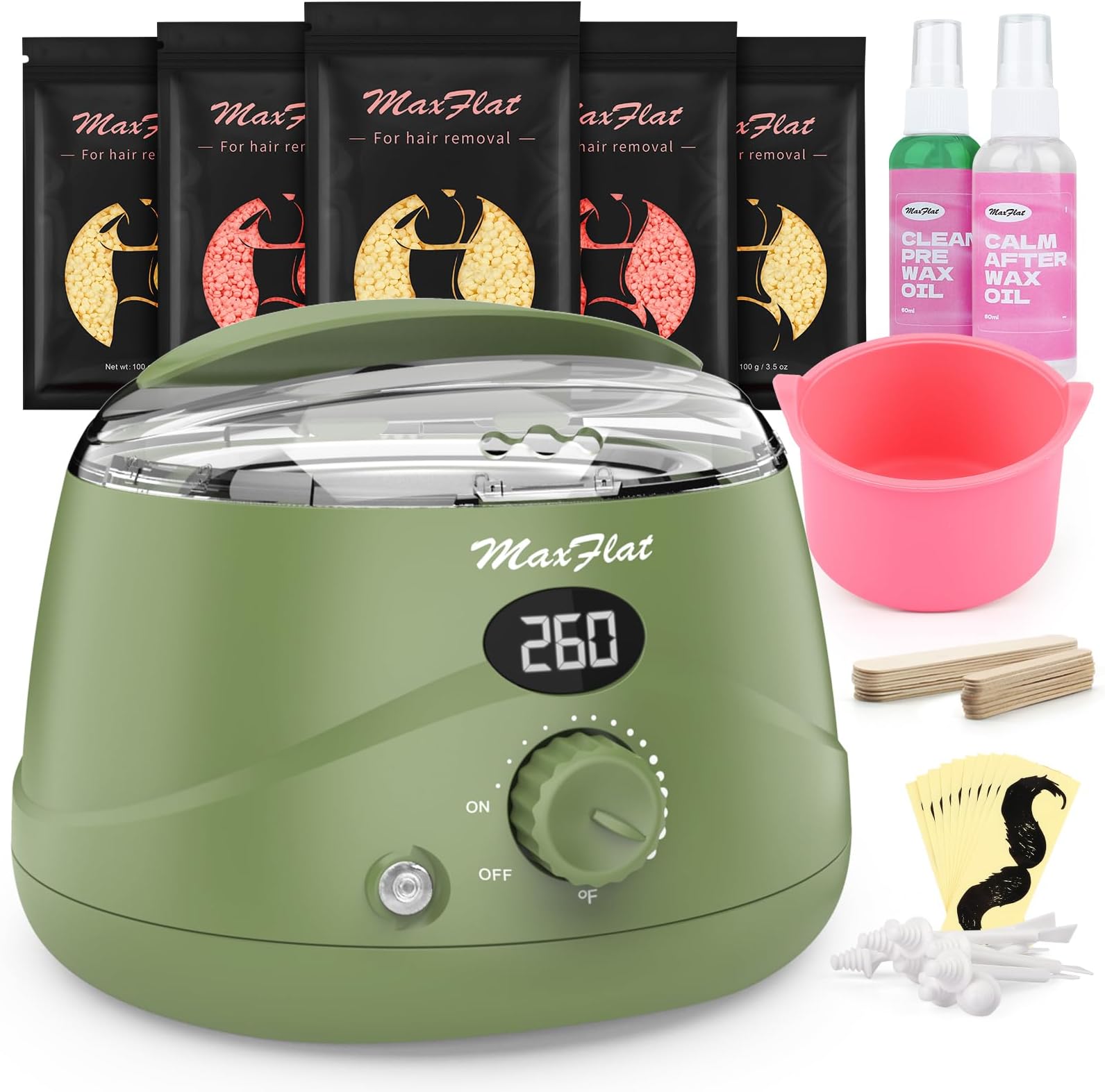 Amazon.com : KeShi Waxing Kit,Wax Warmer for Painless Hair Removal ...