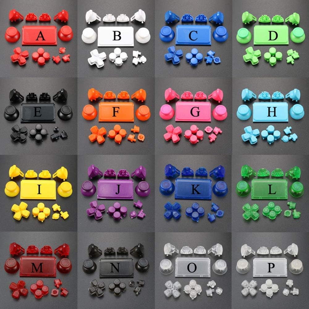 Amazon.com: Buttons Full Set for PS4 Pro Joysticks Dpad R1 L1 R2 L2 ...