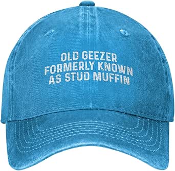 Old Geezer Formerly Known As Stud Muffin Hat Men Baseball Hat Cute Caps ...