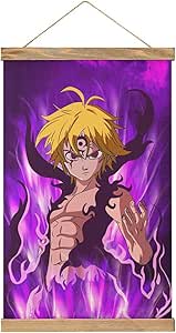 Amazon.com: LULUD Seven Deadly Sins Meliodas Anime Scroll Magnetic ...