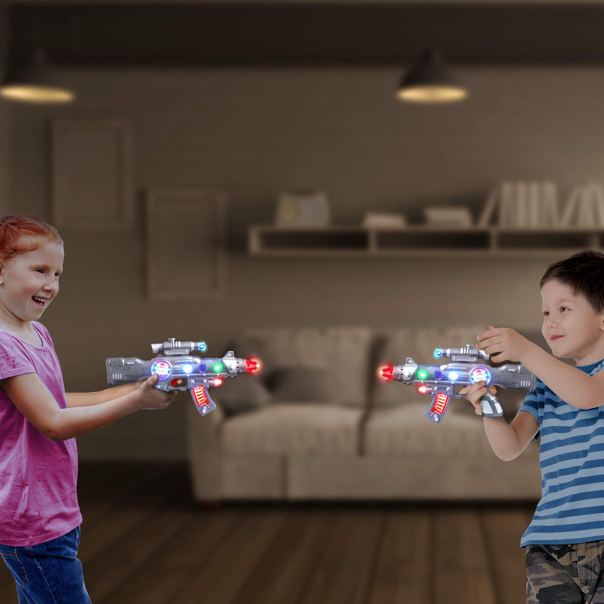 ArtCreativity Light Up Spin Ball Blaster Toy Gun, 12.5...B07ZZLJZJB ...