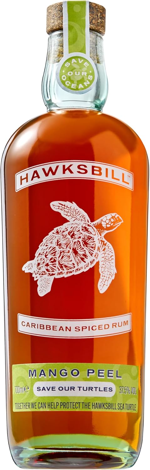 Hawksbill Mango Spiced Rum, Sustainable Dark Liquor Supporting ...
