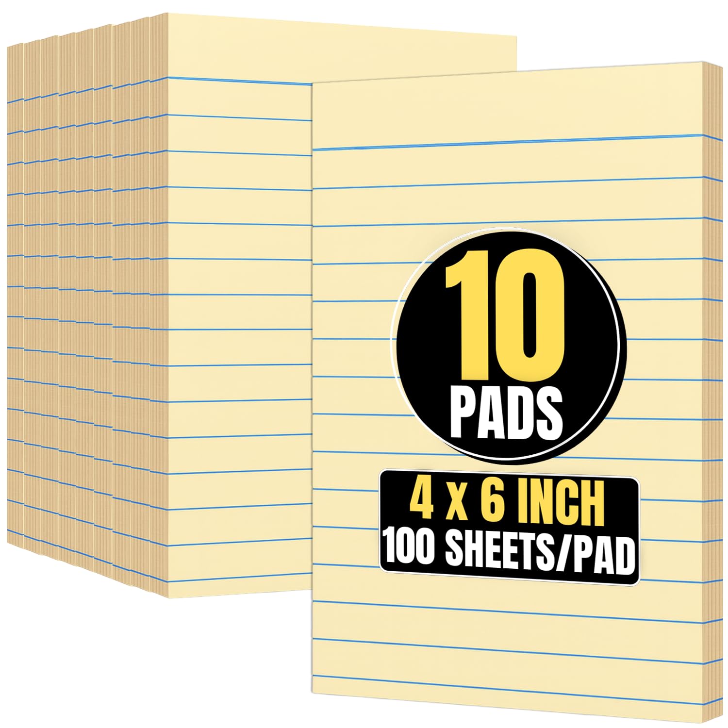 Snapklik.com : 1InTheOffice Large Sticky Notes, Lined Sticky Notes 4x6 ...