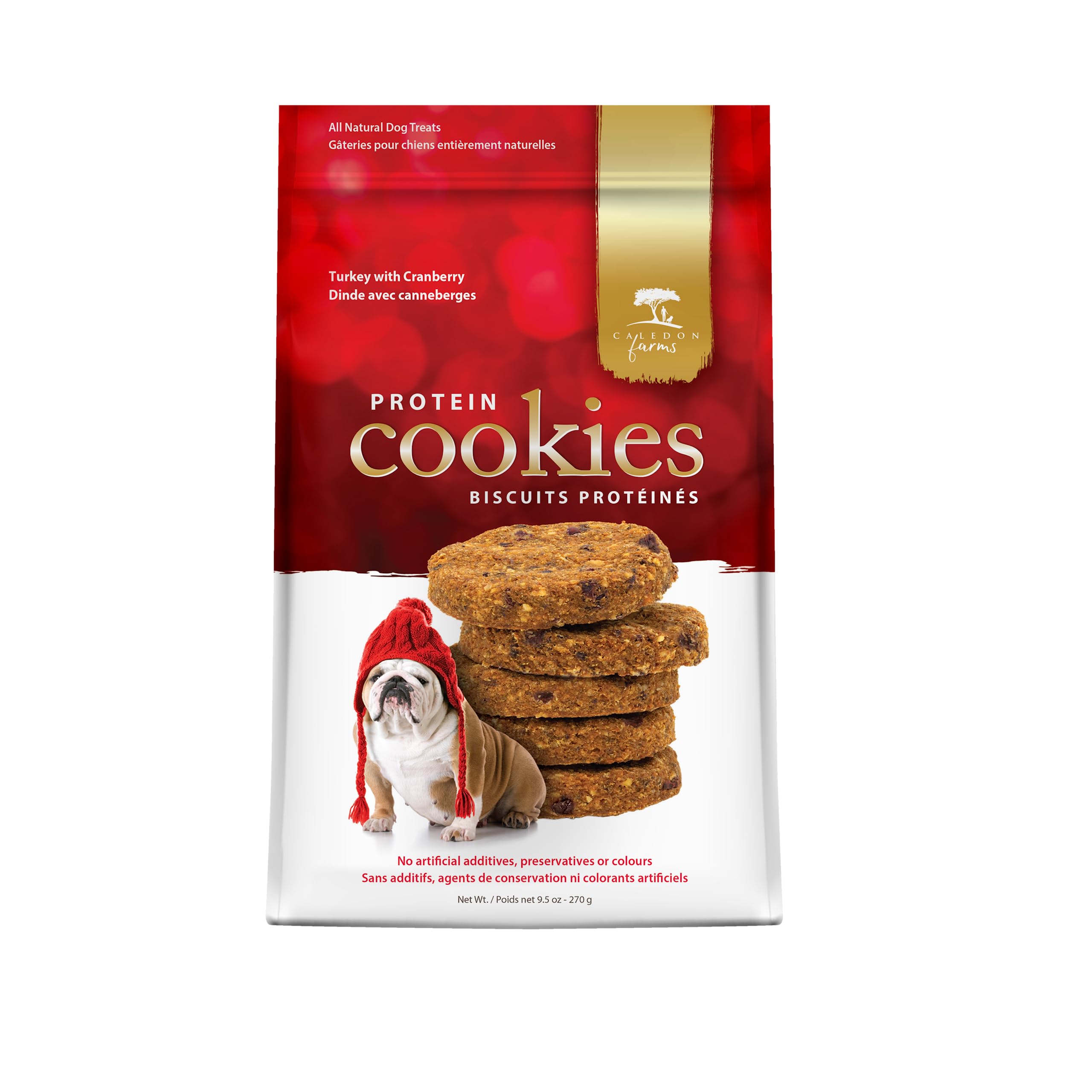 Caledon Farms Protein Holiday Cookie-Turkey & Cranberry 270 Grams ...