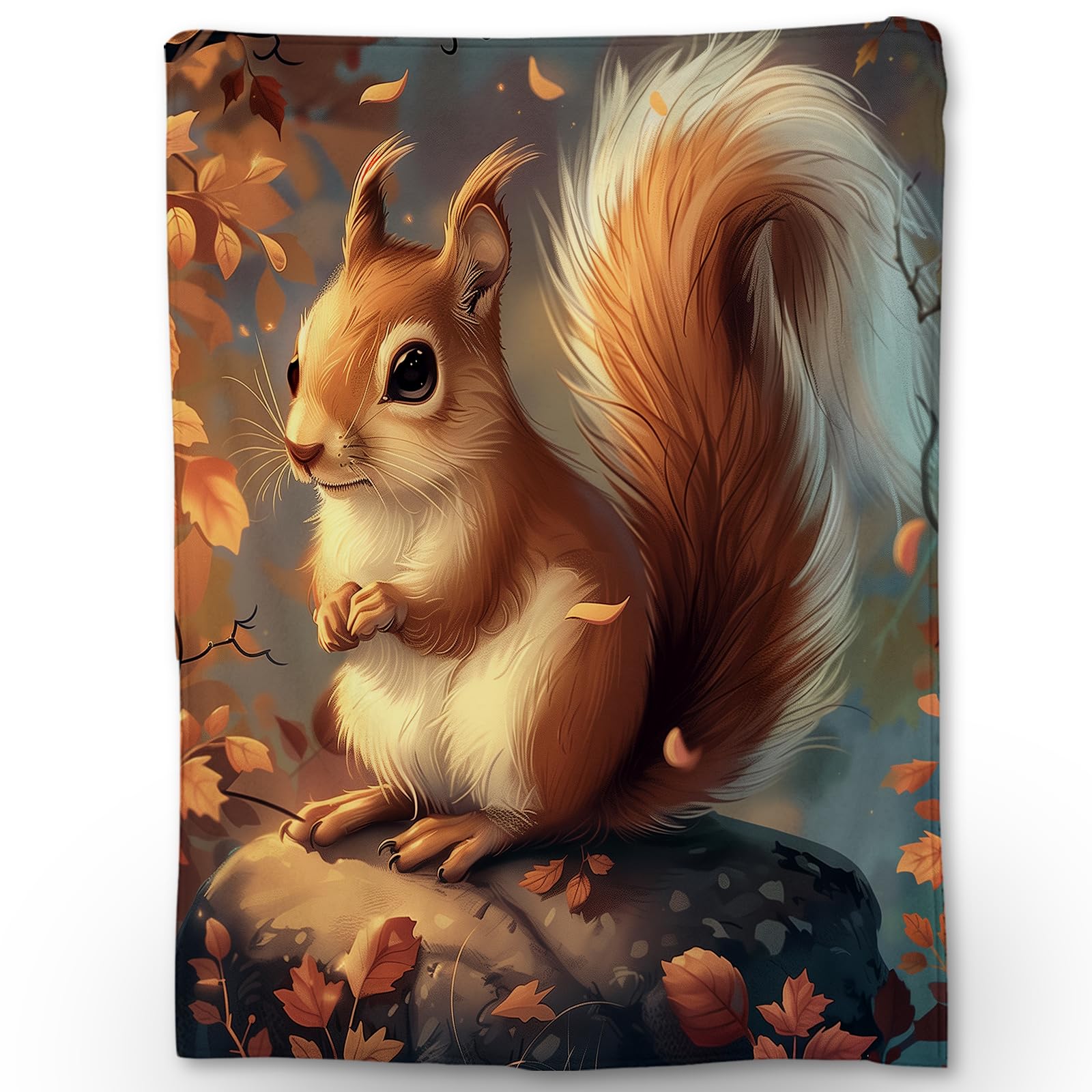Amazon.com: Ti Caldi Cute Cartoon Squirrel Blanket, Soft Fuzzy ...