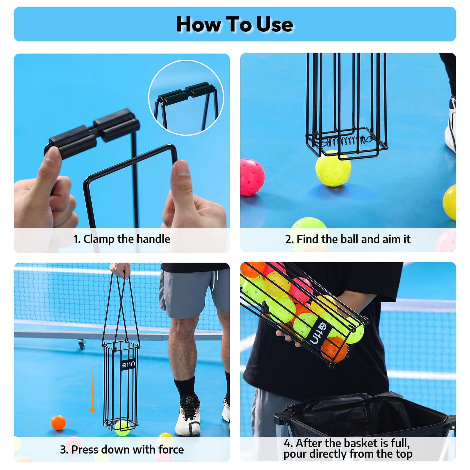 Snapklik.com : A11N Portable Pickleball Collector - Elevate Your Game