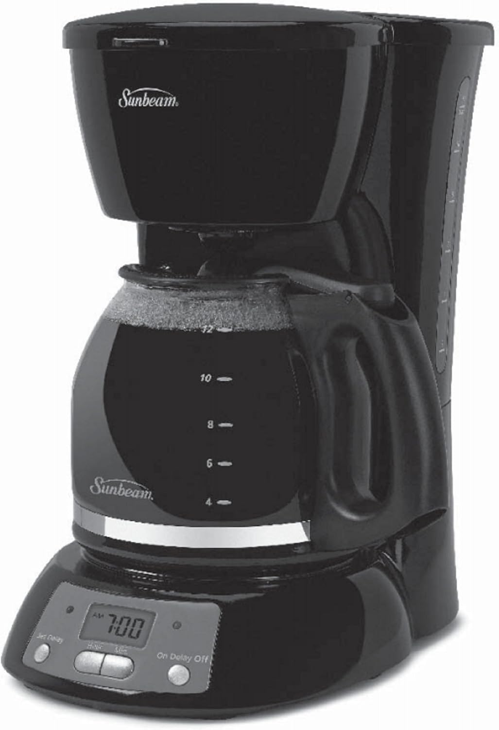 Amazon.com: Sunbeam TGX24 12-Cup Programmable Coffeemaker, Black: Drip ...