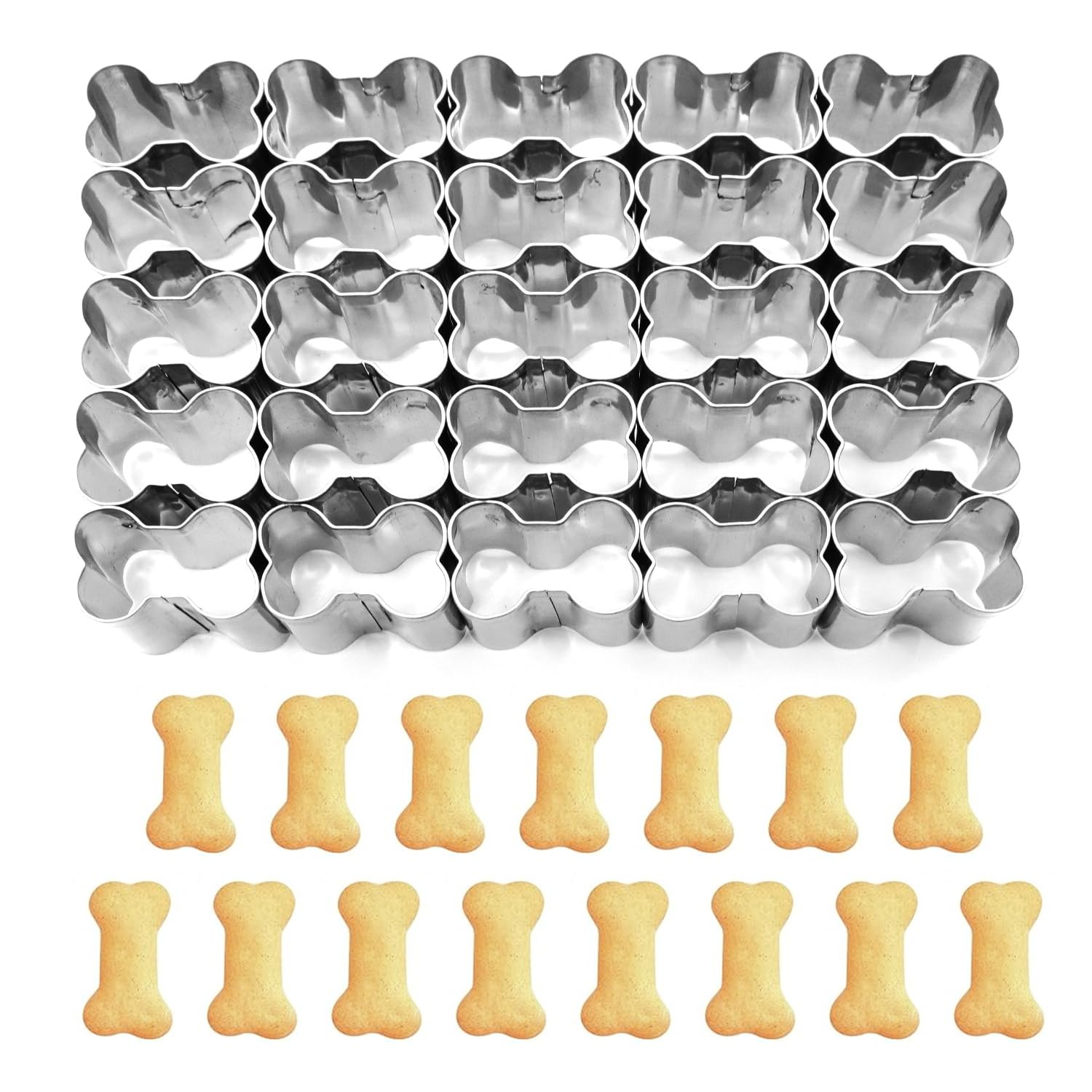 Amazon.com: Mini Dog Bone Cookie Cutter - Stainless Steel Dog Bone ...