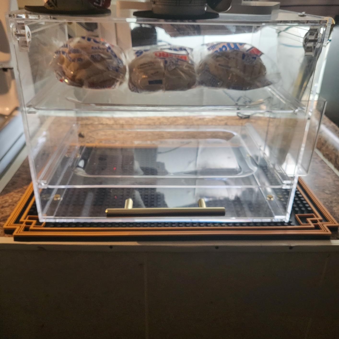 Amazon.com: 2 Tray Countertop Bakery Display Case, Acrylic Pastry ...