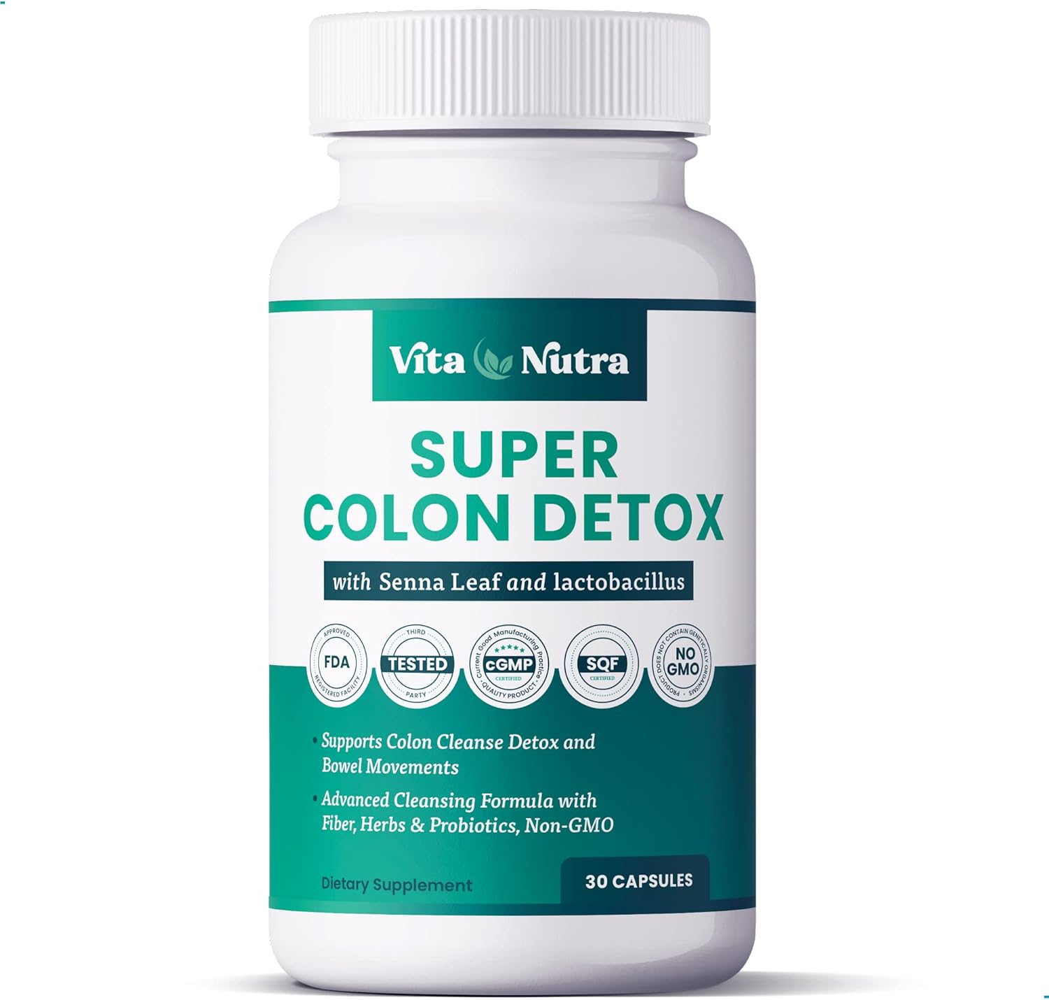 Amazon.com: Vita Nutra Super Colon Detox Stool Softener & Cleanse ...