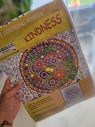 Amazon.com: Giant Coloring Poster for Adults and Kids - Wall Coloring ...