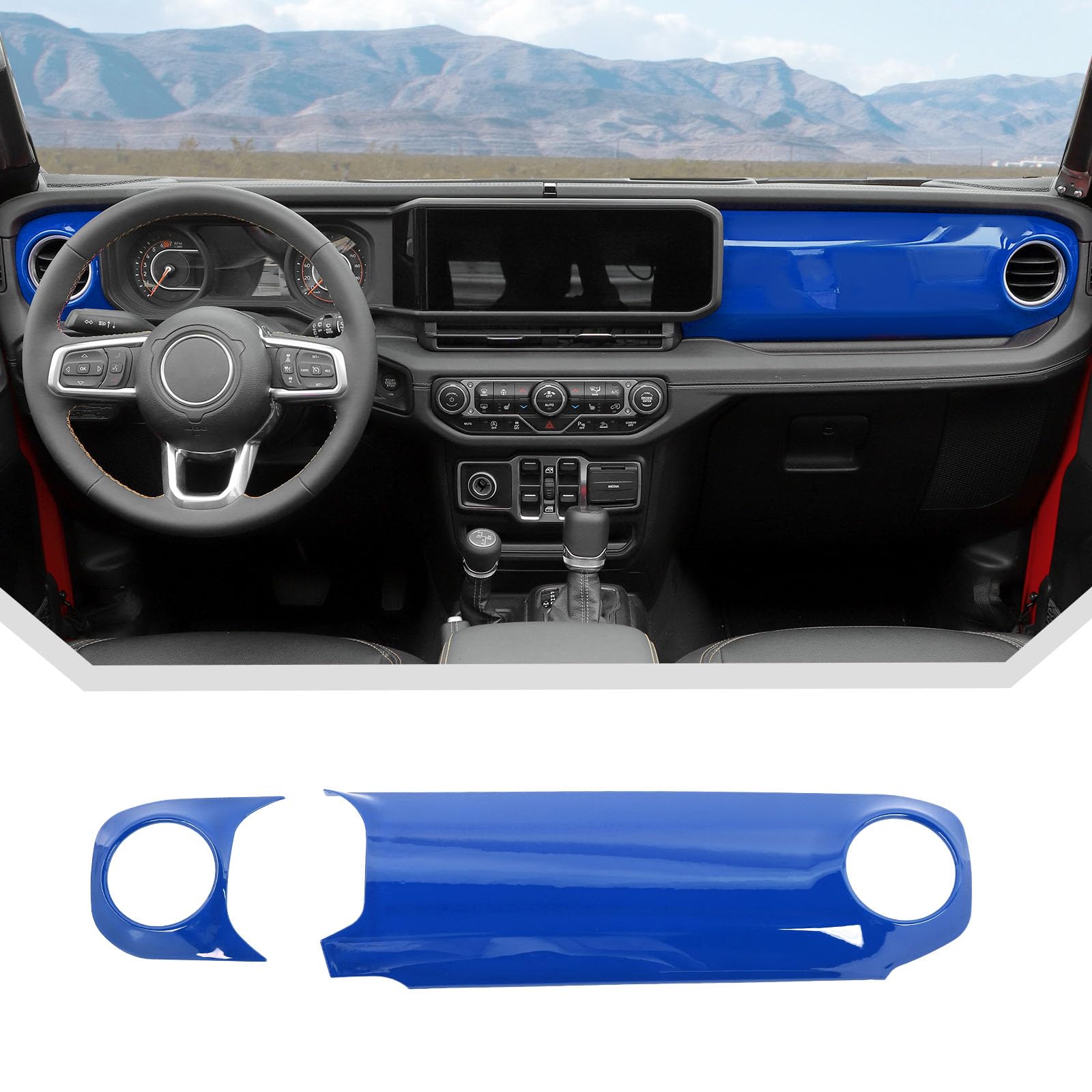 Amazon.com: JeCar 2pcs for 2024+ Jeep Wrangler JL Blue Interior ...