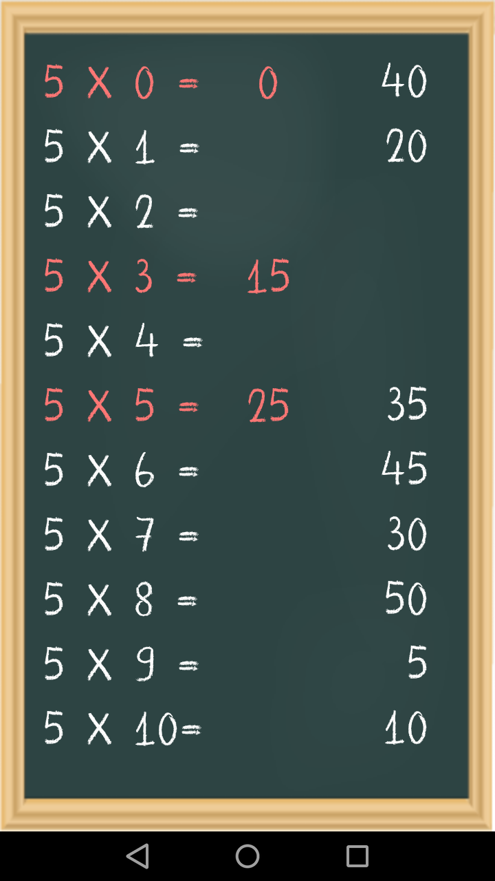 Multiplication tables - App on Amazon Appstore
