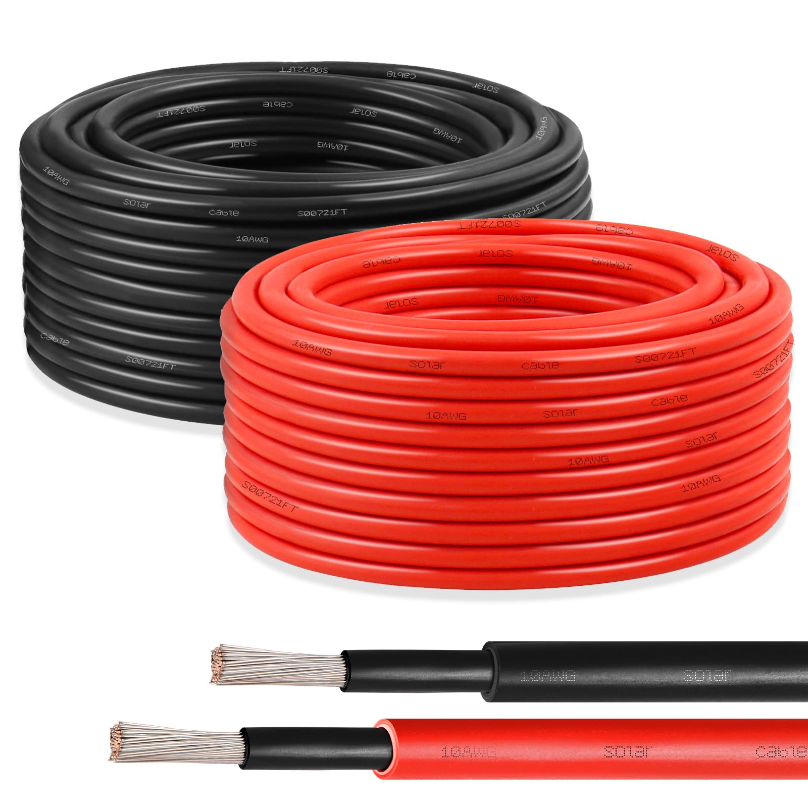 Amazon.com: MOOKEERF Solar Pane Wire 10 AWG(6mm²) - Solar Extension ...