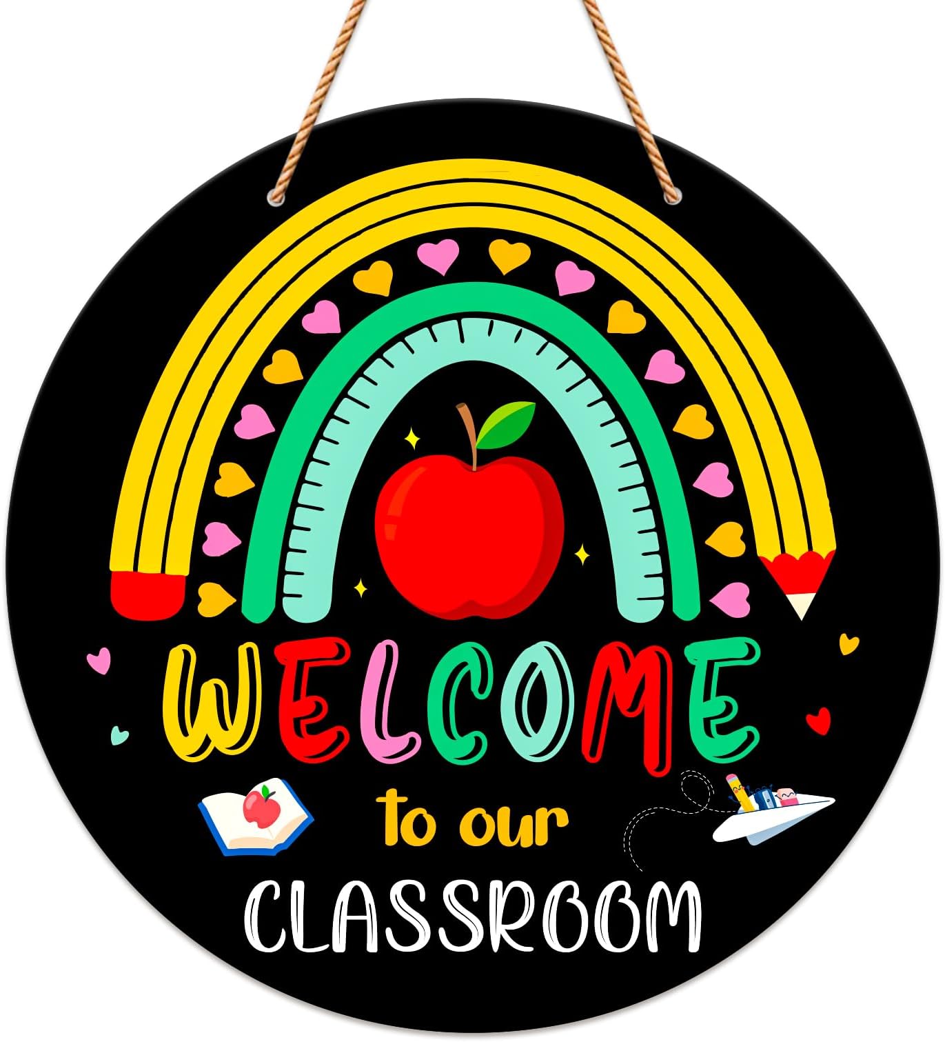 Amazon.com : JUESMOS Welcome Sign for Classroom Door Decorations ...