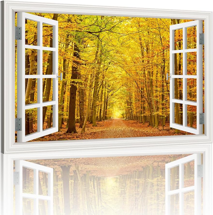 Amazon.com: Autumn Fall Forest Tree Park Wilderness Nature Photography ...