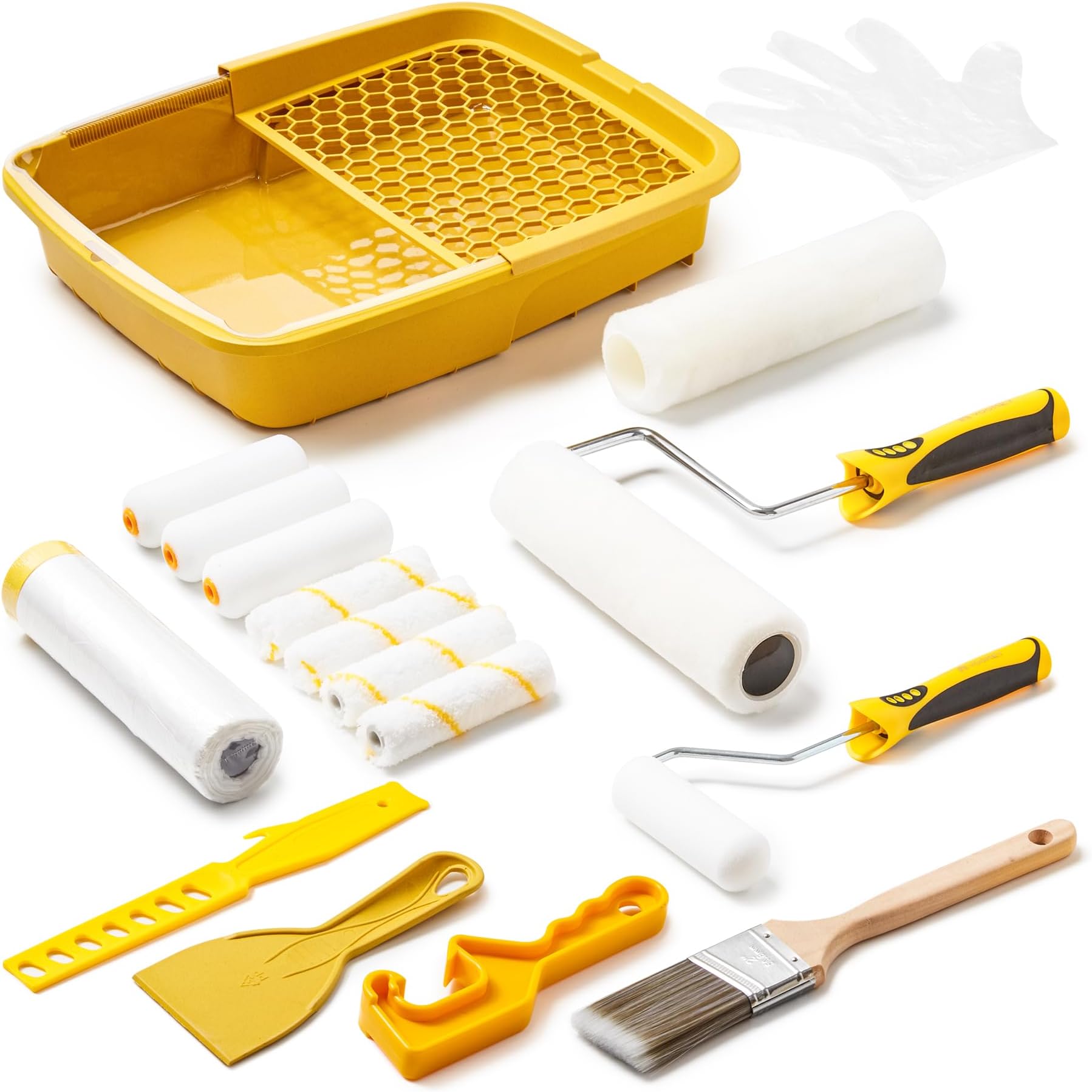 Amazon.com: Amazon Basics Paint Roller Kit - Includes Paint Roller ...