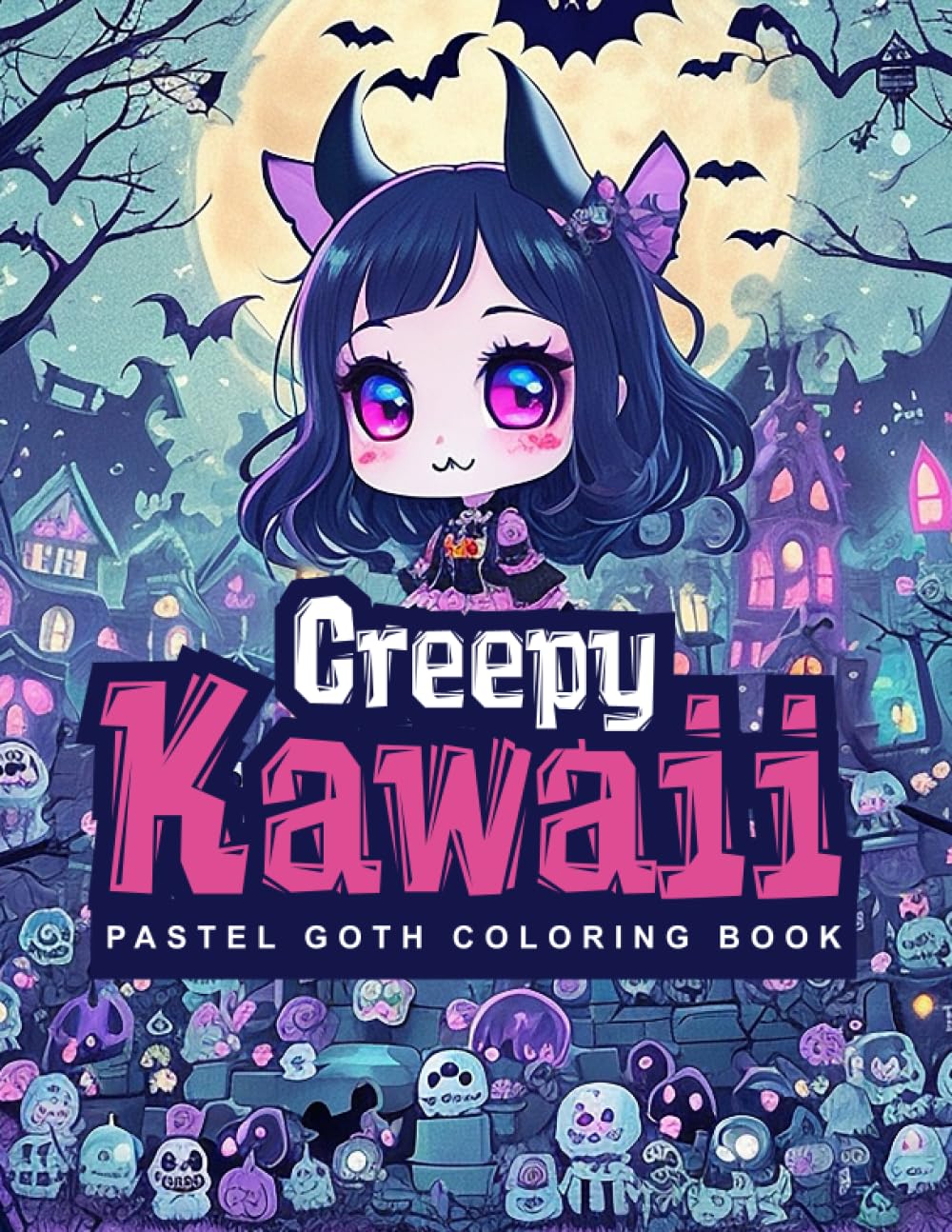 Amazon.com: Creepy Kawaii: Pastel Goth Coloring Book: Cute Horror ...