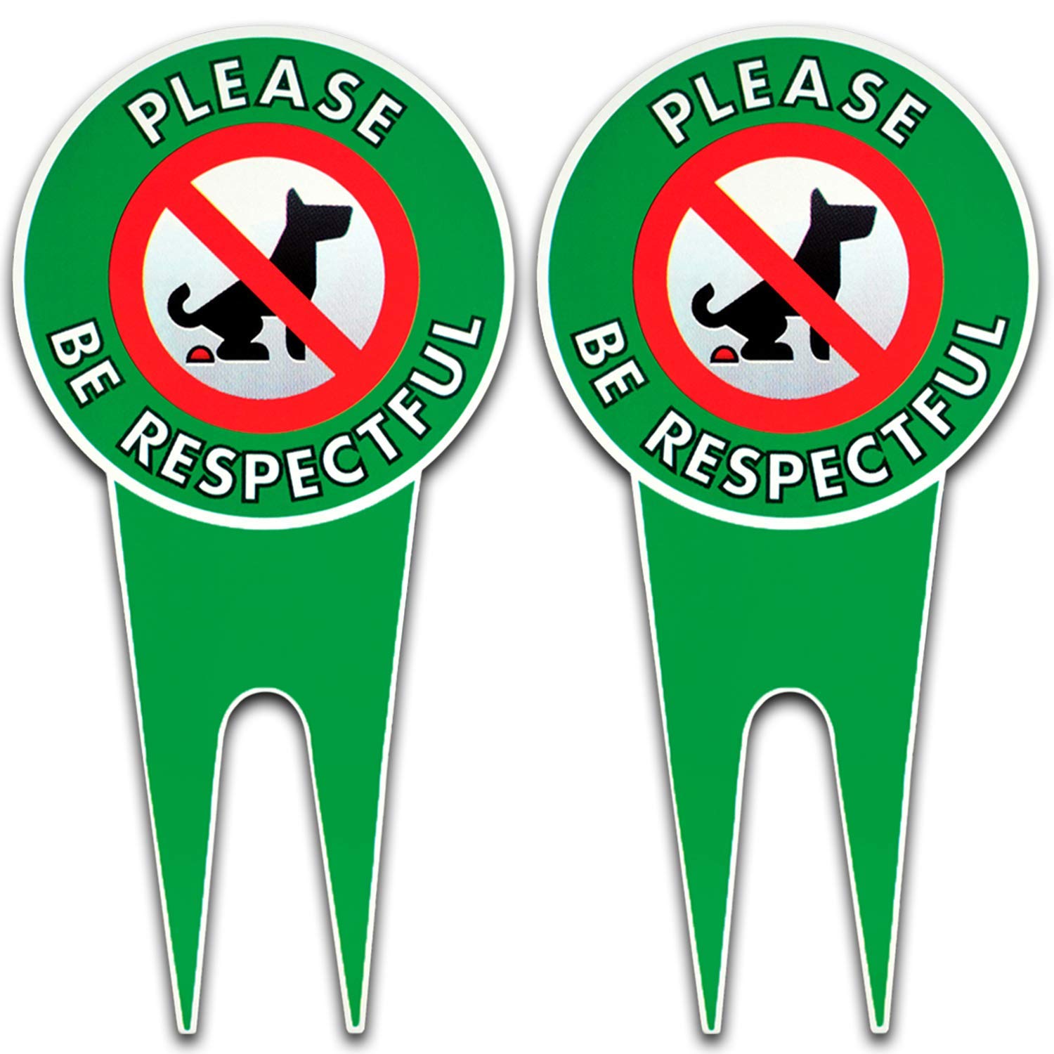 Buy Art Wall Decor Two No Poop Dog Signs | Stop Dogs from Pooping On ...