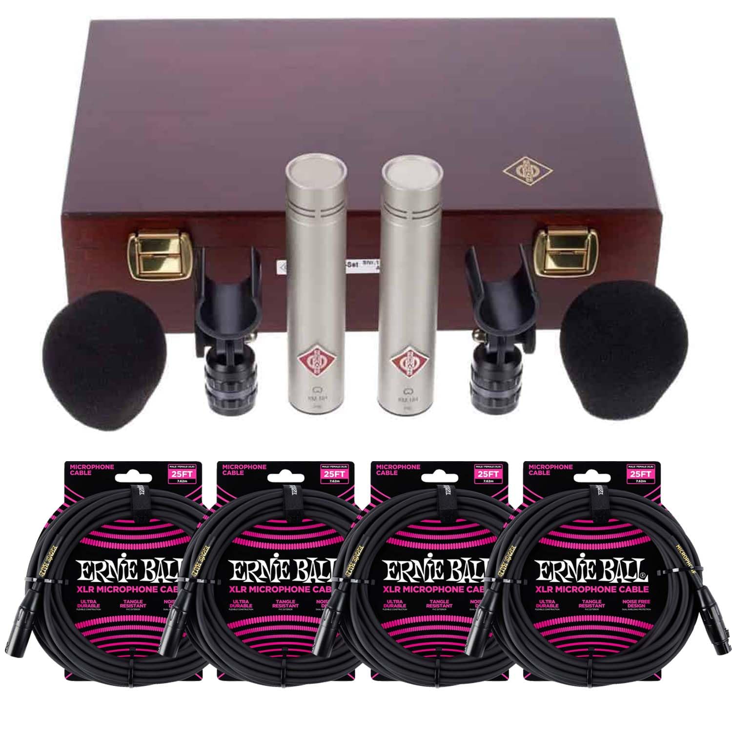 Amazon.com: Clutch Neumann KM 184 Stereo Set Microphone Pair, (4 ...