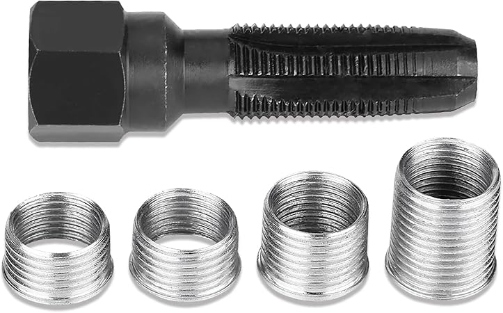 Amazon.com: Carbon Steel Spark Plug Rethread Tools, Thread Insert Spark ...