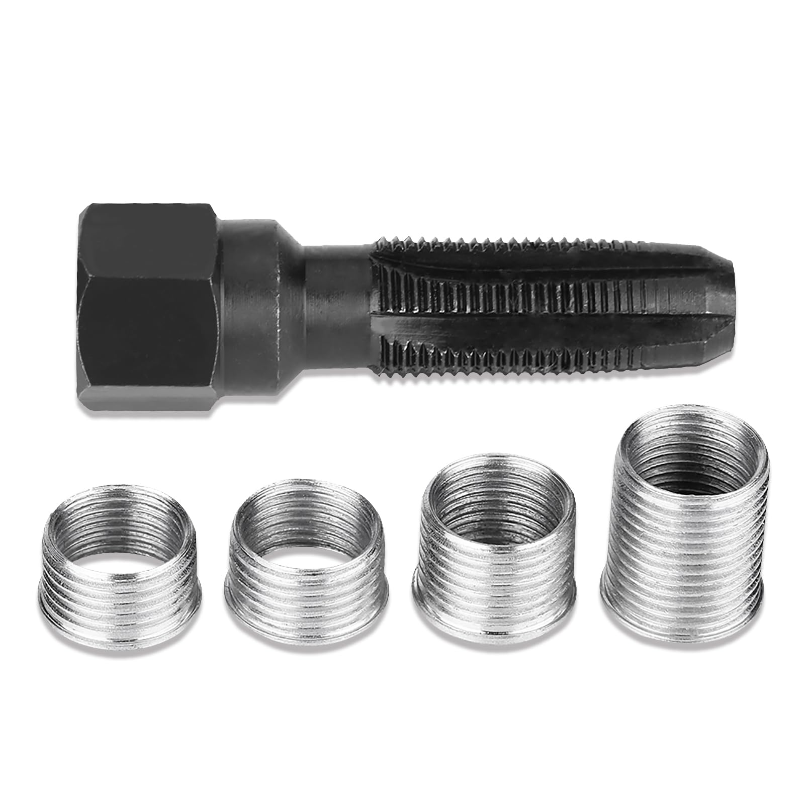 Carbon Steel Spark Plug Rethread Tools, Keenso Thread Insert Spark Plug ...