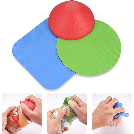 Amazon.com: 4Pcs Jar Opener Gripper Pads, Reusable Bottle Opener Rubber ...