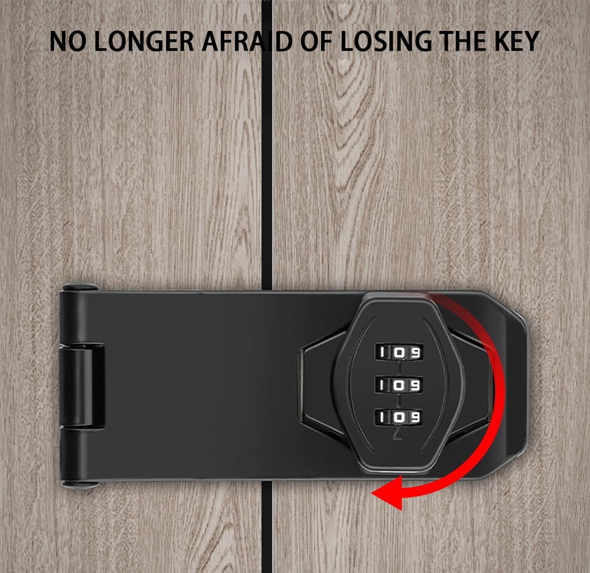 Snapklik.com : Mechanical Password Rotary Hasp Locks, Flip Latch Safety ...