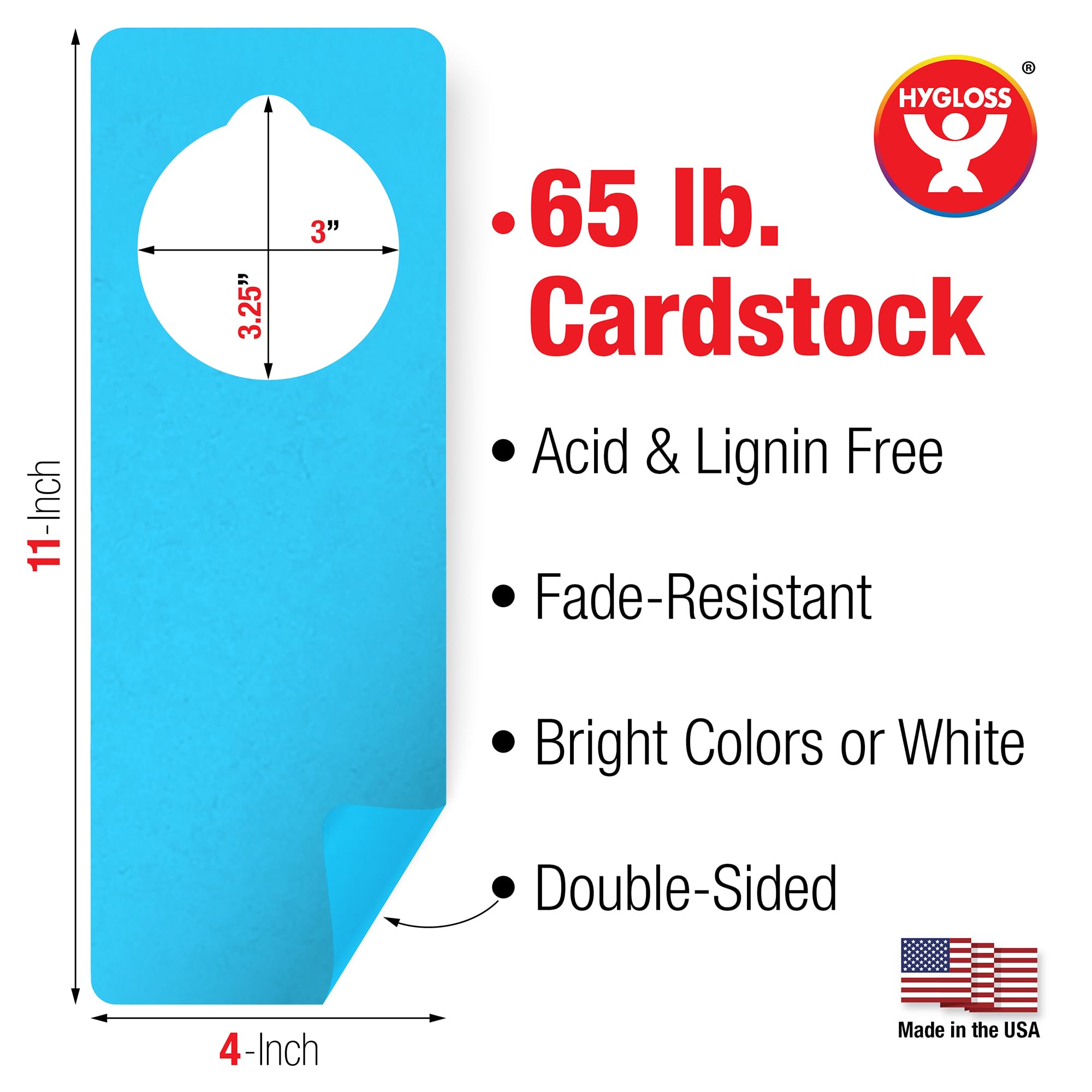 Snapklik.com : Hygloss Cardstock Door Knob Hanger Blank For Crafts - 24 ...