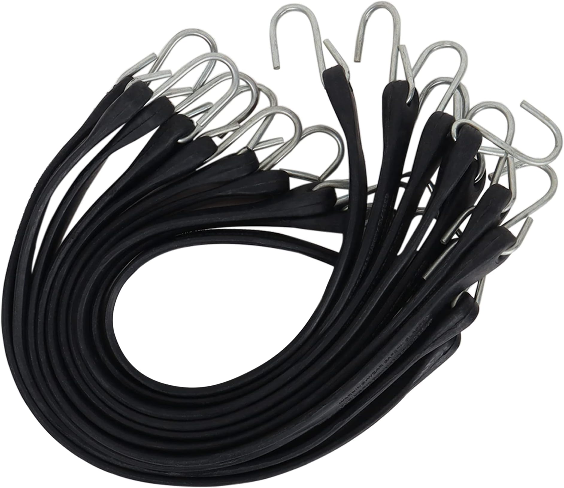 VEVOR Rubber Bungee Cords, 50 Pack 21" Long, Weatherproof Natural ...