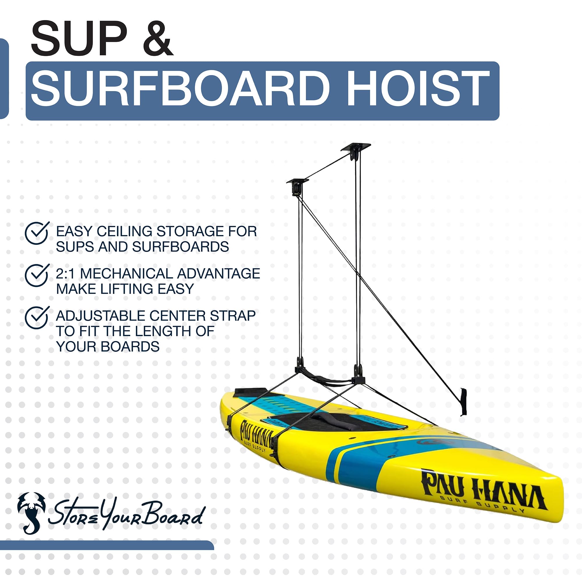 Snapklik.com : StoreYourBoard Standup Paddleboard And Surfboard Ceiling ...