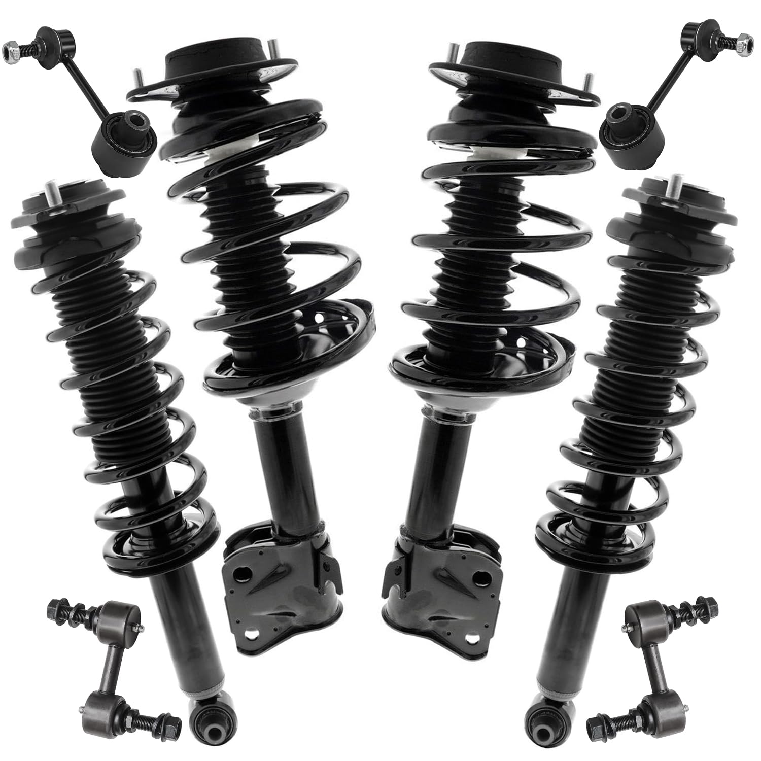 Amazon.com: Detroit Axle - 8pc Front Rear Struts Sway Bars for 2014 ...