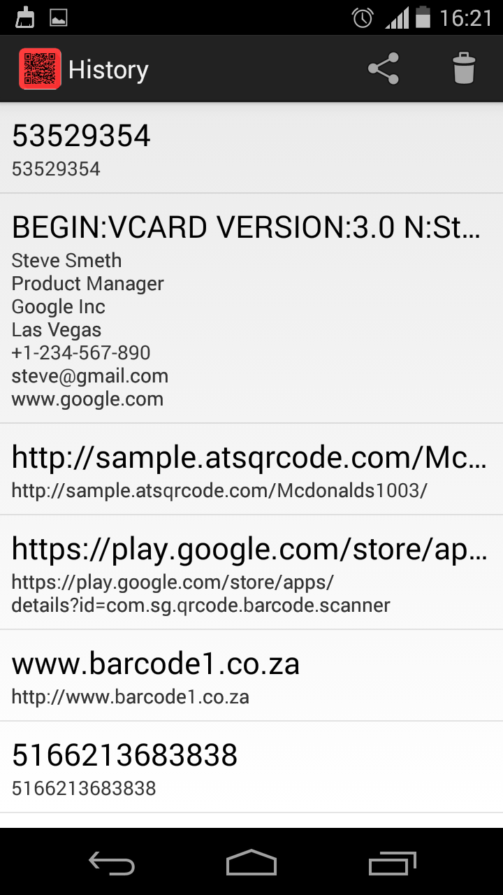 QR Code & Bar Code scanner - Reader-Amazonアプリストアのアプリ