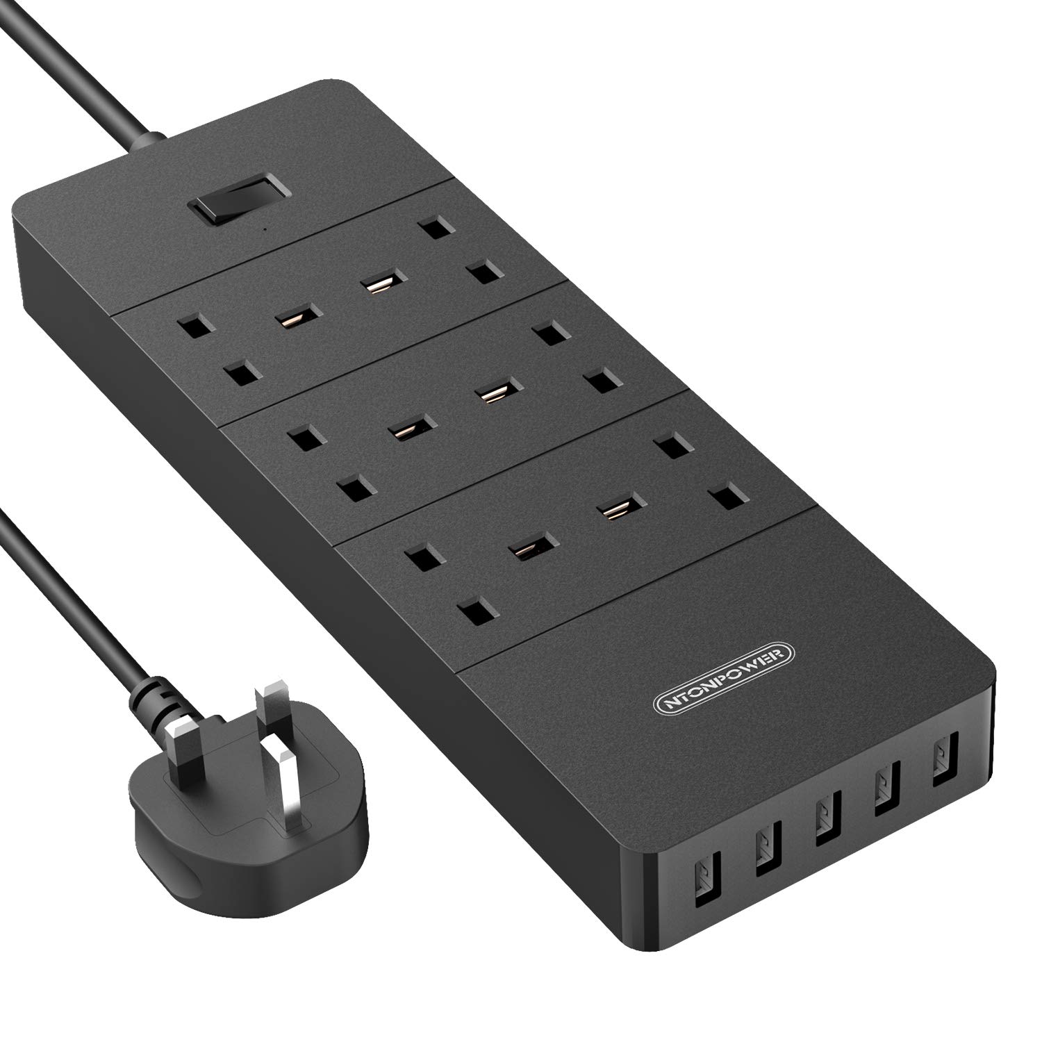 Buy USB Power Strip NTONPOWER 6 AC Ports And 5 USB Extension Lead With buy-usb-power-strip-ntonpower-6-ac-ports-and-5-usb-extension-lead-with